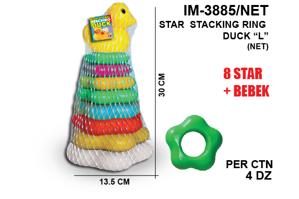 Star Stacking Ring Duck - Image Toys